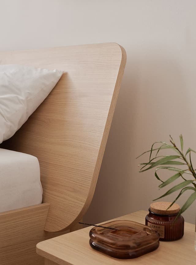 Łóżko 2-osobowe z wezgłowiem szerokim 140x200 OMM | VOX